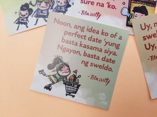 The “Sweldo can buy happiness.” Sticker Set – WittyWillSavetheWorld